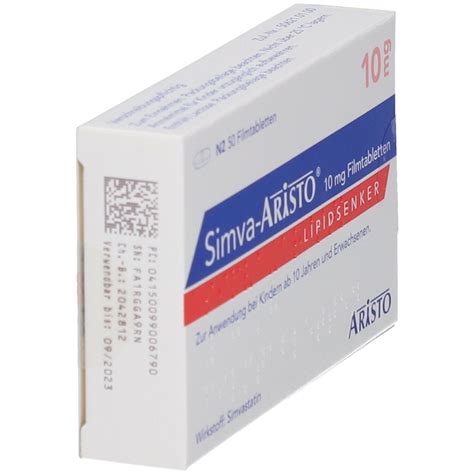 Simva Aristo® 10 Mg 50 St Mit Dem E Rezept Kaufen Shop Apotheke