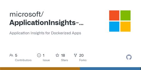 github microsoft applicationinsights docker application insights for