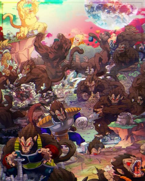 Son Goku Vegeta Gogeta Bardock Oozaru And 3 More Dragon Ball And