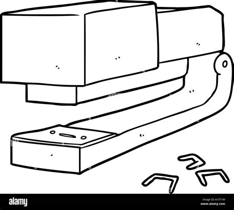 Cartoon Office Stapler Stock Vector Image And Art Alamy