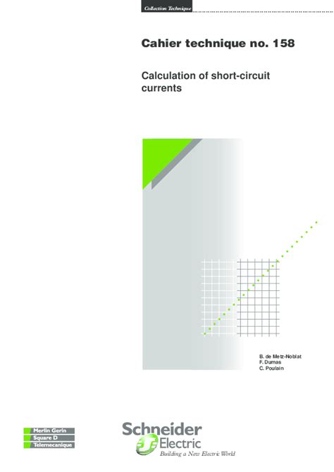 Pdf Calculation Of Short Circuit Currents