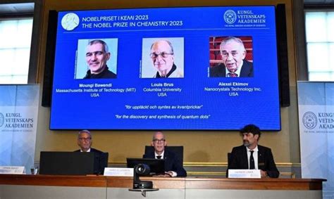 Nobel 2023 Moungi G Bawendi Louis E Brus Alexei I Ekimov