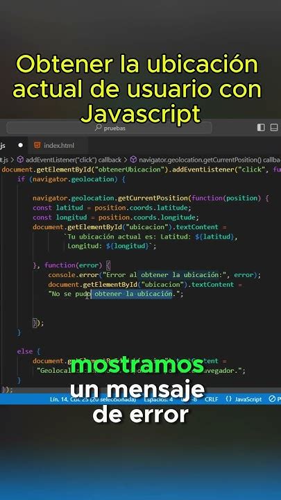 Obtener Ubicación Con Javascript Aprendejavascript Javascriptdesdecero Cursodejavascript