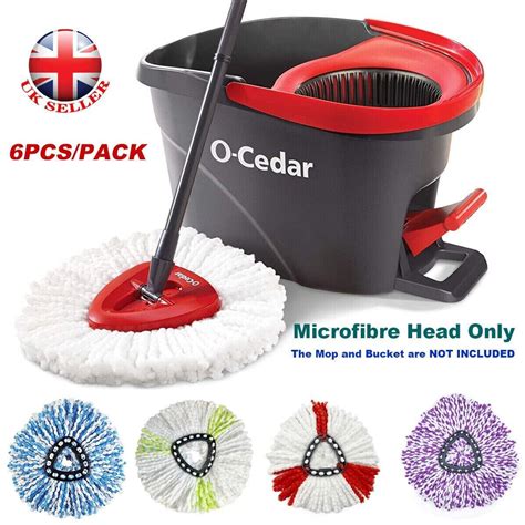 6pcs For Vileda Easy Wring Mopping Clean Microfibre Spin Mop Replacement Heads Artofit