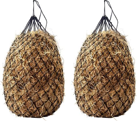 Amazon.com: Bloomoak Slow-Feed-Hay-Net for Horses, 40" Hay Net with 2" Hole for Horse and Goat ...
