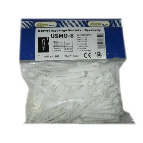 100 Db Os Kábelrögzítő Készlet Usmo 8 Elektro Plast Opatówe 8 Mm Fehér Emag Hu