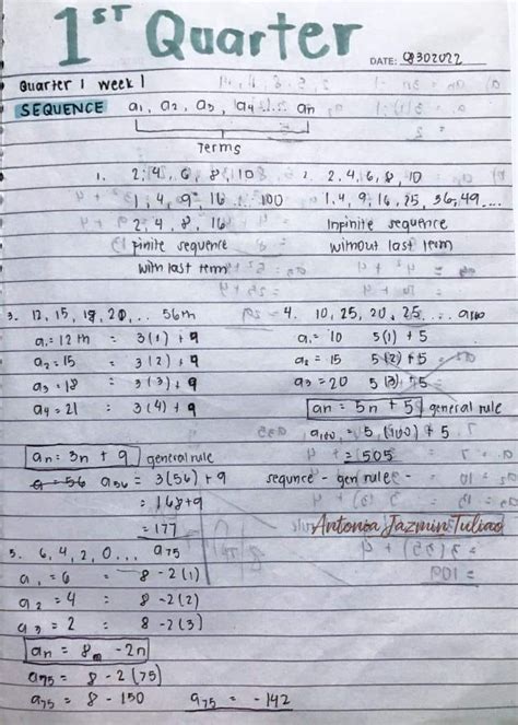 Grade 10 Math Notes📚 Credits Antonia Math With Sir Jm Facebook
