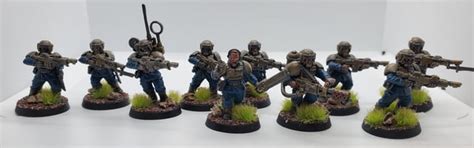 First Unit For Astra Militarum Finished I Love How The Color Scheme