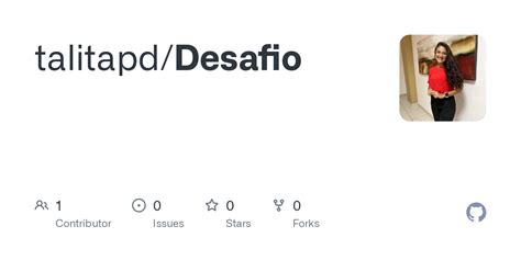 GitHub Talitapd Desafio