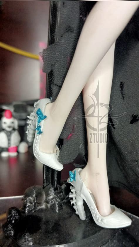 👹 Emily Corpse Bride Shoes For Monster High・ Stl File For ・cults