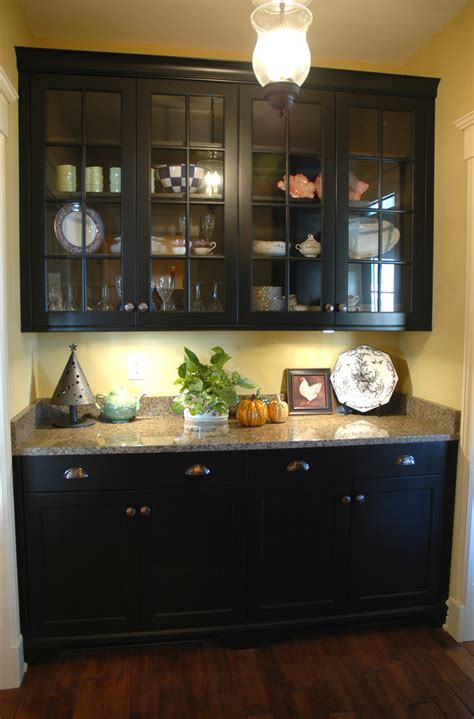 Black Hutch Traditional Kitchen Indianapolis By The