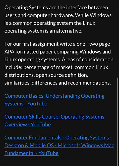 Solved Operating Systems Are The Interface Between Users And