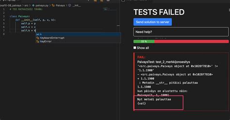 10 8 Virheilmo · Issue 173 · Ragepython S20 · Github
