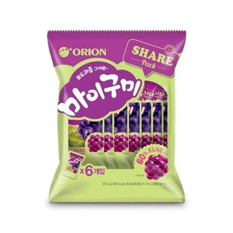 오리온 포도 마이구미 6p 2592g 사무실간식 당충전 홈플러스 택배배송