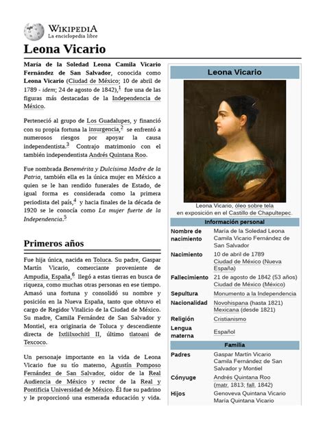 Leona Vicario Pdf