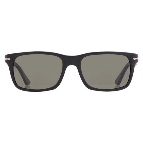 Persol Polarized Grey Rectangular Mens Sunglasses Po3048s 900058 58