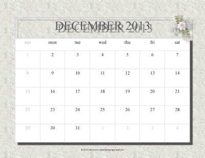 Printable December 2013 November 2013 Monthly Calendar Pdf Word