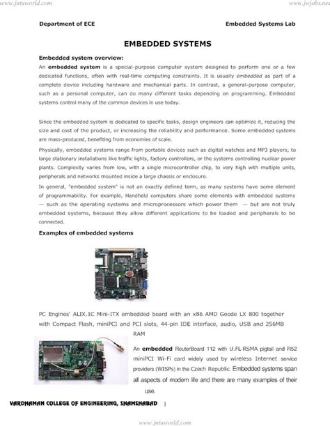 Embedded Systems Lab Manual Lab Manual Embedded System Idoctj