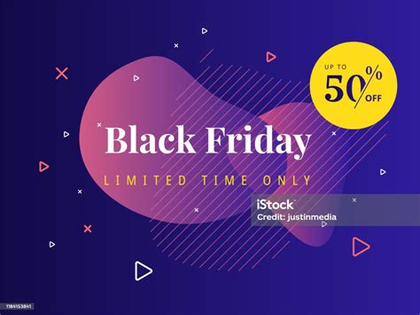 블랙 프라이데이 세일 포스터 상용 할인 이벤트 배너 쇼핑 판매 제품 홍보를위한 소셜 미디어 웹 배너 벡터 배경입니다 Final Round에 대한 스톡 벡터 아트 및 기타