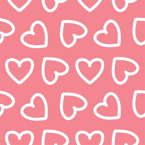 Seamless Cute Heart Shape Pattern 17611217 Vector Art At Vecteezy