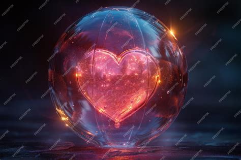 Premium Photo In An Abstract Glowing Style A Geometric Bubble Shield