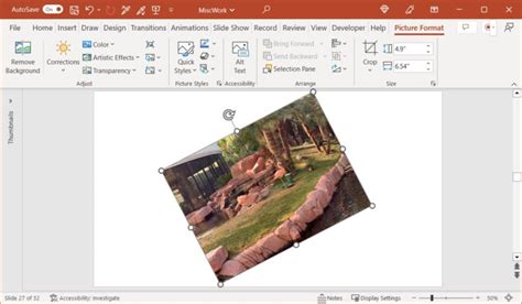 How To Rotate Flip Mirror And Blur Images In Microsoft PowerPoint Make Tech Easier