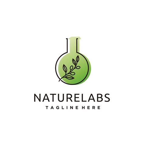 Leaf Lab Nature Logo Badges Vector Icon Illustration 19998682 Vector Art At Vecteezy