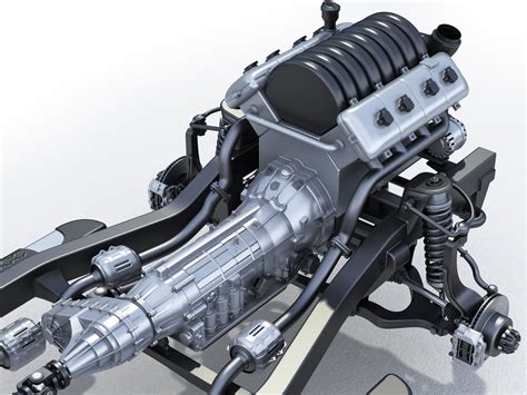 3d Suv Chassis Model