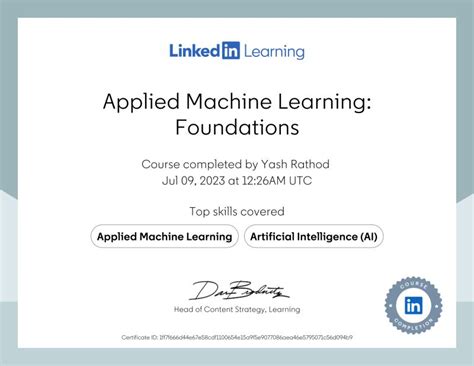 yash rathod on linkedin certificate of completion