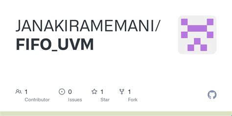 Github Janakiramemani Fifo Uvm