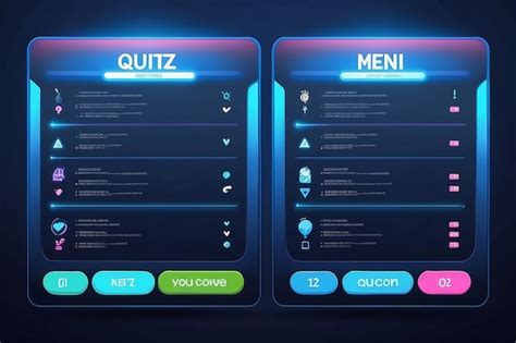 Premium Photo Quiz Test Menu Template Tv Show Game Questions And