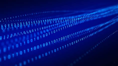 기술 이진 코드 화면의 무작위 떨어지는 숫자 해킹된 소프트웨어 매트릭스 과학 배경 빅 데이터 분석 3d 렌더링 프리미엄 사진