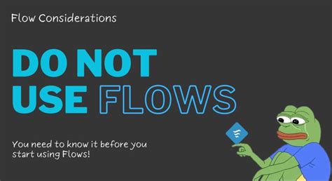 Adam Siwek On Linkedin Do Not Use Flows