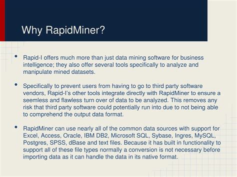 ppt rapidminer powerpoint presentation free download id 1788530