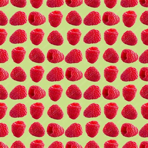 Premium Photo Seamless Pattern With Raspberry Berries Abstract Background Raspberry Pattern