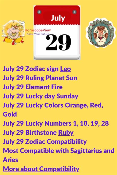 29th Of July Zodiac Sign
