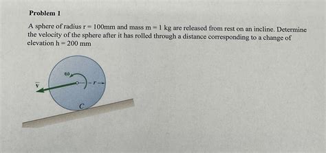 Solved Problem A Sphere Of Radius R Mm And Mass M Kg Chegg