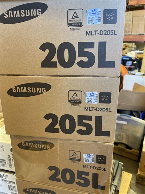 Used 1 Genuine Samsung MLT-D205L Black Toner Cartridge 205L - Factory ...