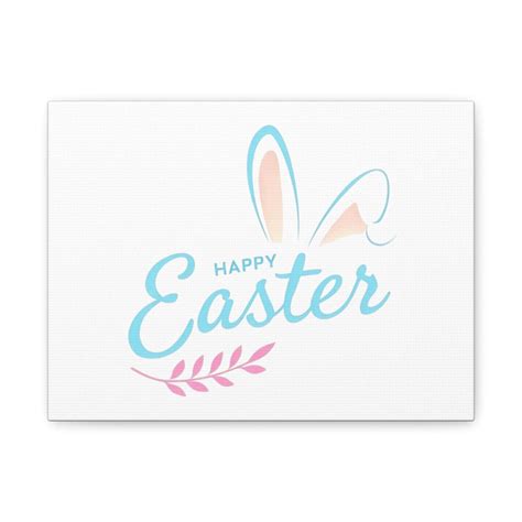 Easter Wall Art Happy Easter Canvas Print For Spring Decor Festive Home Decoration T For
