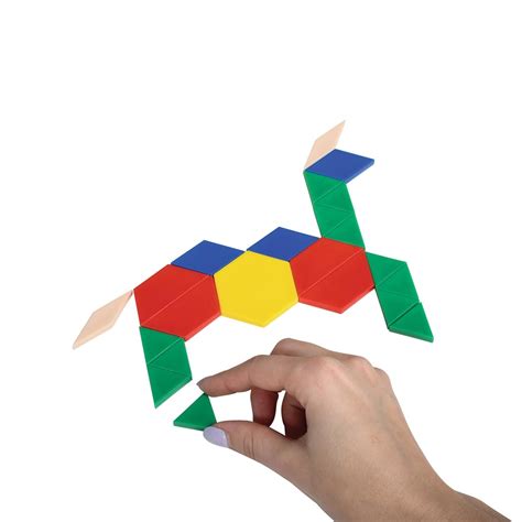 Plastic Pattern Blocks 250 Piece Set