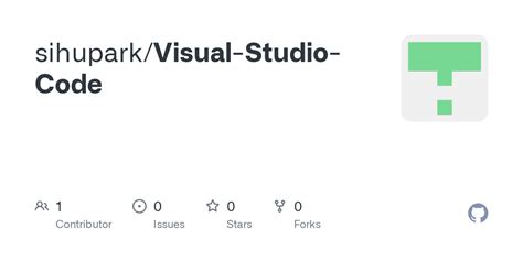 GitHub Sihupark Visual Studio Code GitHub Sihupark Visual Studio Code
