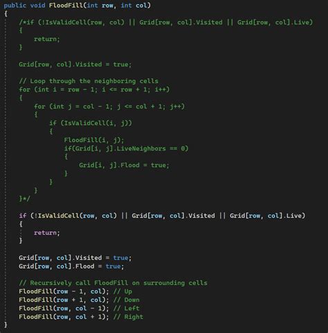 Solved Dublic Void Floodfillint Row Int Col If