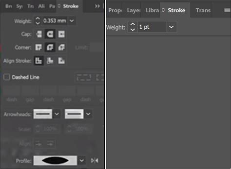 How Come I Dont Have These Stroke Options On The Left I Cant Find