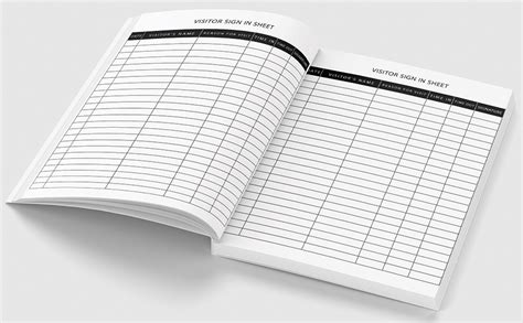 Visitors Book A Simple And Effective Visitor Register Sign Inout