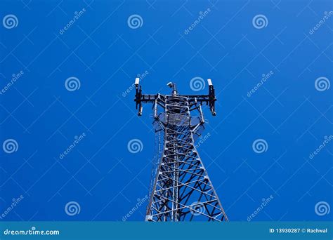 Gsm Cellsite Antenna Array Stock Image Image Of Mast 13930287