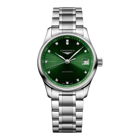 Longines Master Collection 34mm Ladies Watch Green L23574996 Goldsmiths