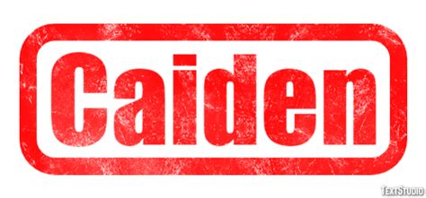 Caiden Text Effect And Logo Design Name