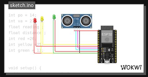 Ultra Sonic My Team Wokwi ESP32 STM32 Arduino Simulator