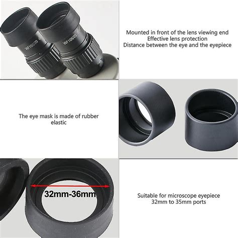 Rubber Eyepiece Cover Eyeguards Cylinder Eye Shield Microscope