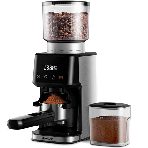Shardor Conical Burr Espresso Coffee Grinder Electric With Precision Timer 2 0 Touchscreen